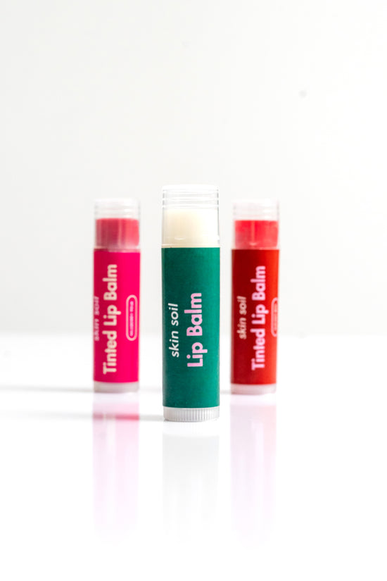 Pack of 3 Lip Balms - Tinted & Transparent – SKIN SOIL
